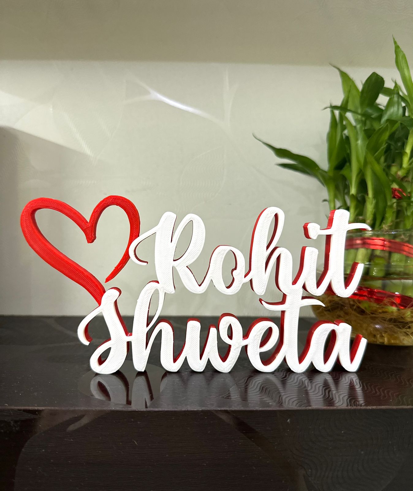 Red & White couple name – Printopia India