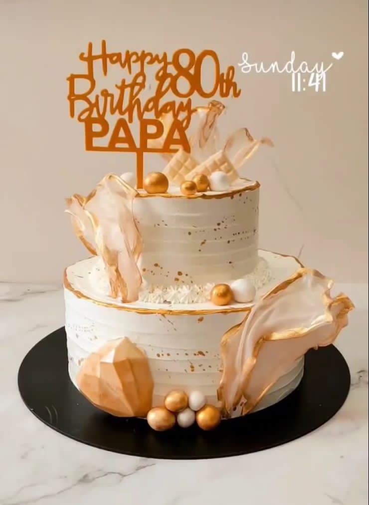 Happy Birthday Papa Cake Birthday Cakes For Papa, Fathers Birthday
